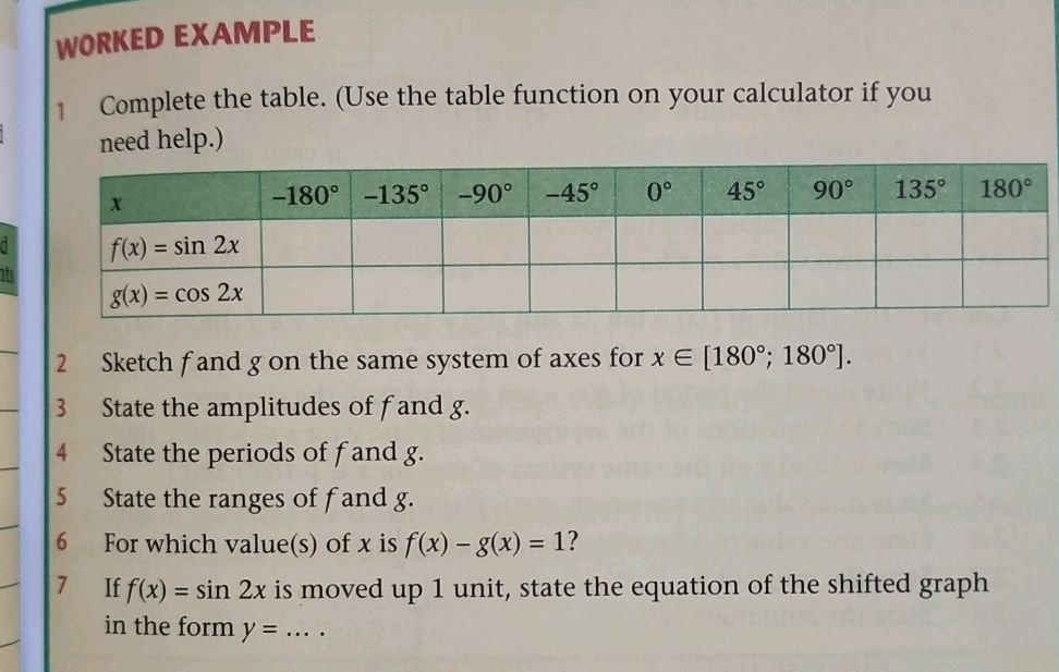 1. Complete the table. (Use the table | StudyX