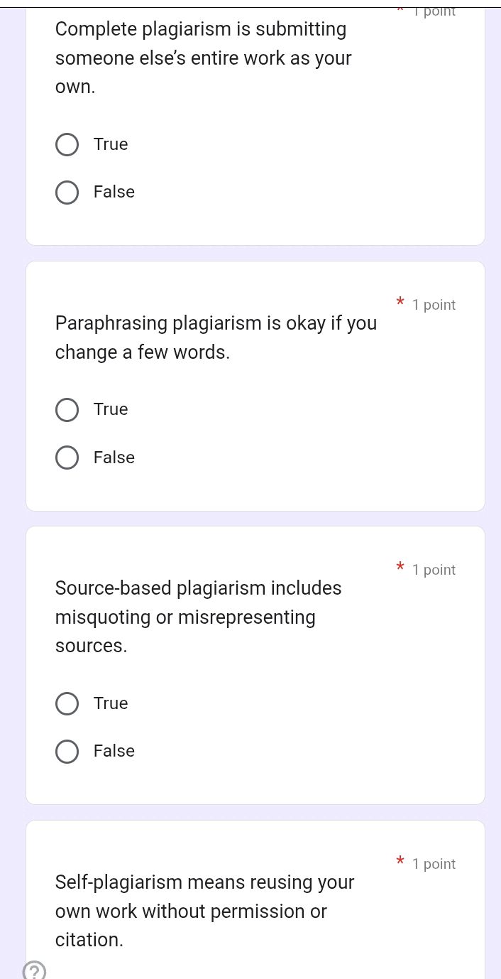 Complete plagiarism is submitting someone | StudyX
