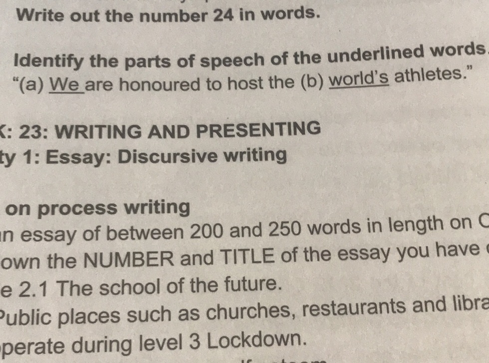 Write out the number 24 in words. Identify | StudyX