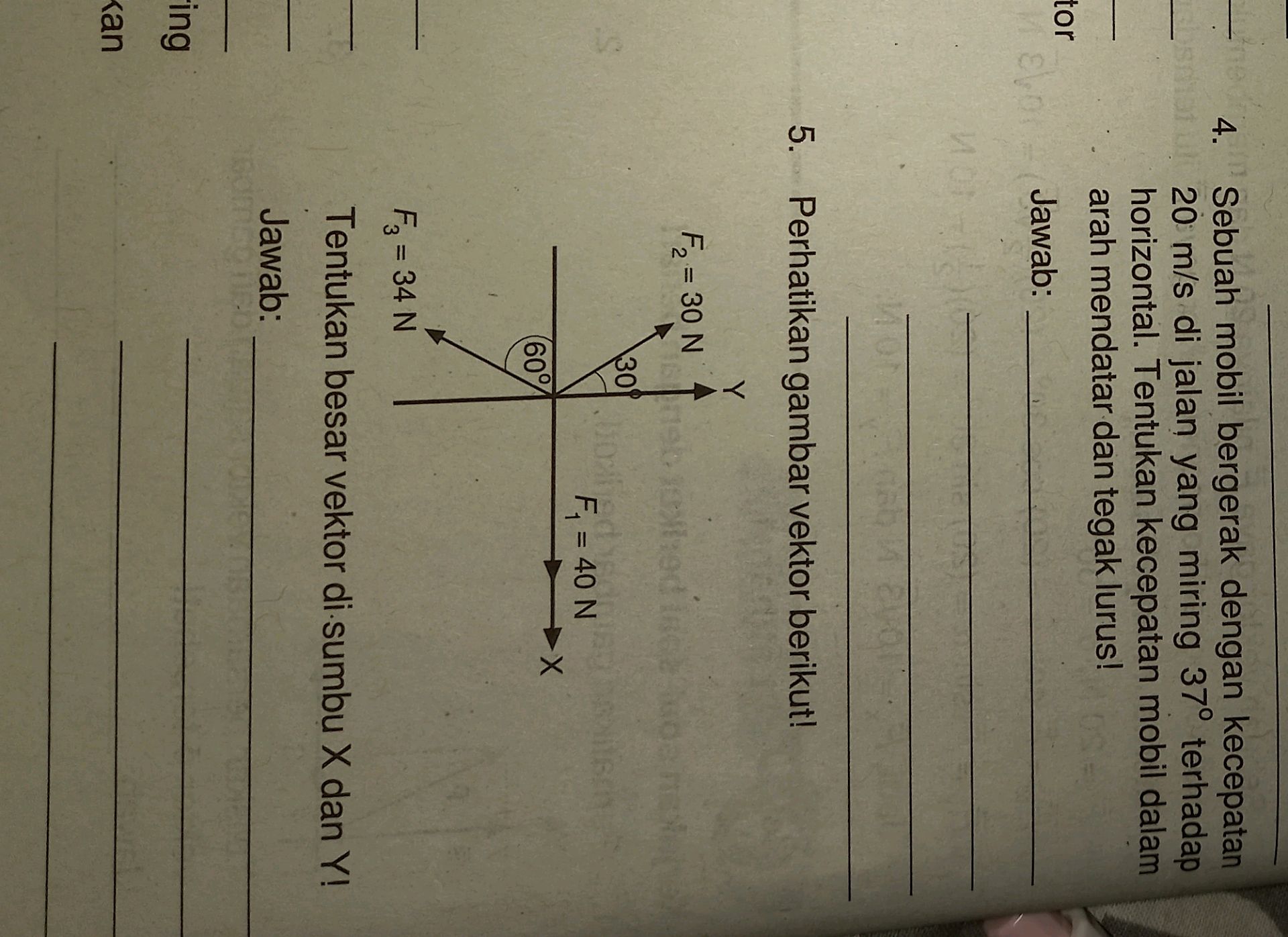 5. Perhatikan gambar vektor berikut! ``` | StudyX