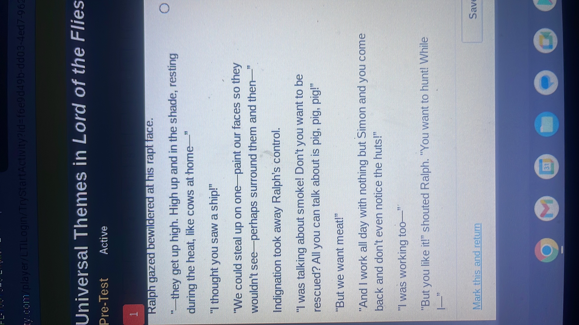 How are the universal themes "the conflict | StudyX