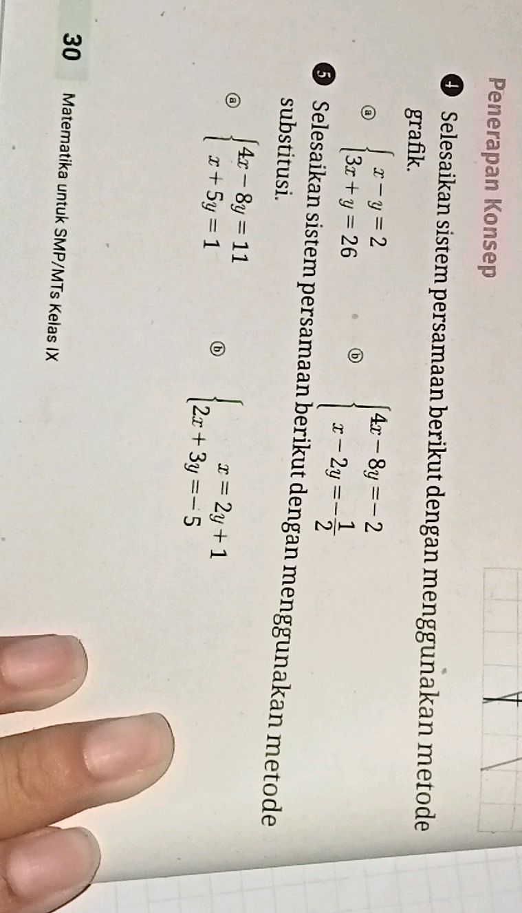 4. Selesaikan sistem persamaan berikut | StudyX