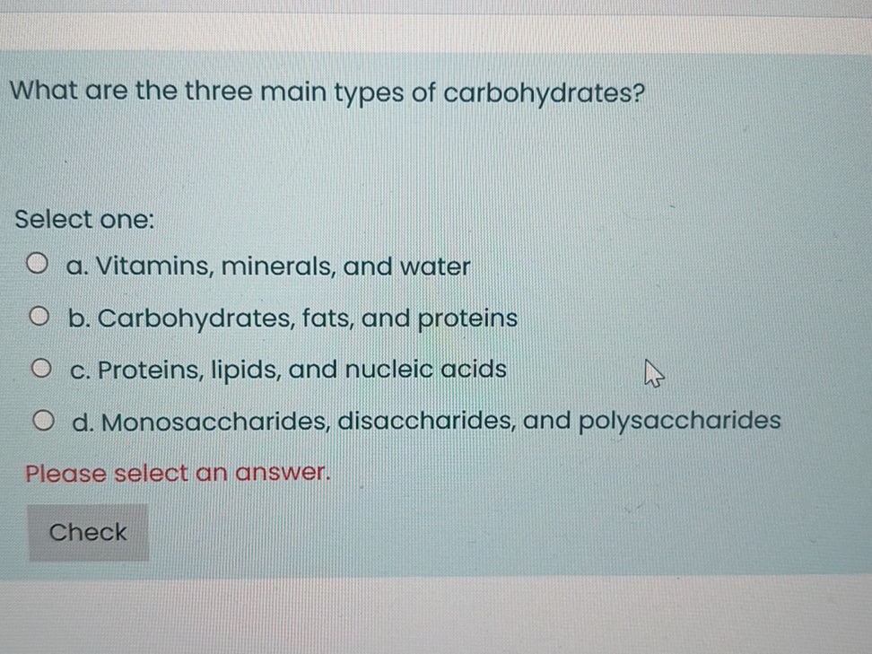 What are the three main types of