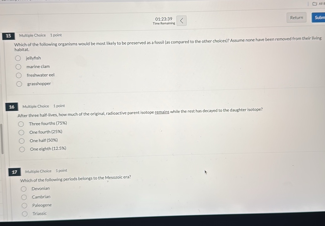 15 Multiple Choice 1 point Which of the | StudyX