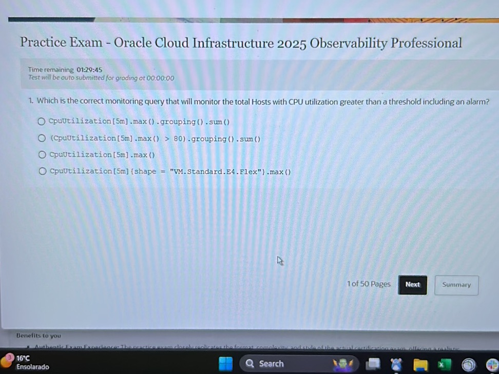 Practice Exam - Oracle Cloud Infrastructure | StudyX
