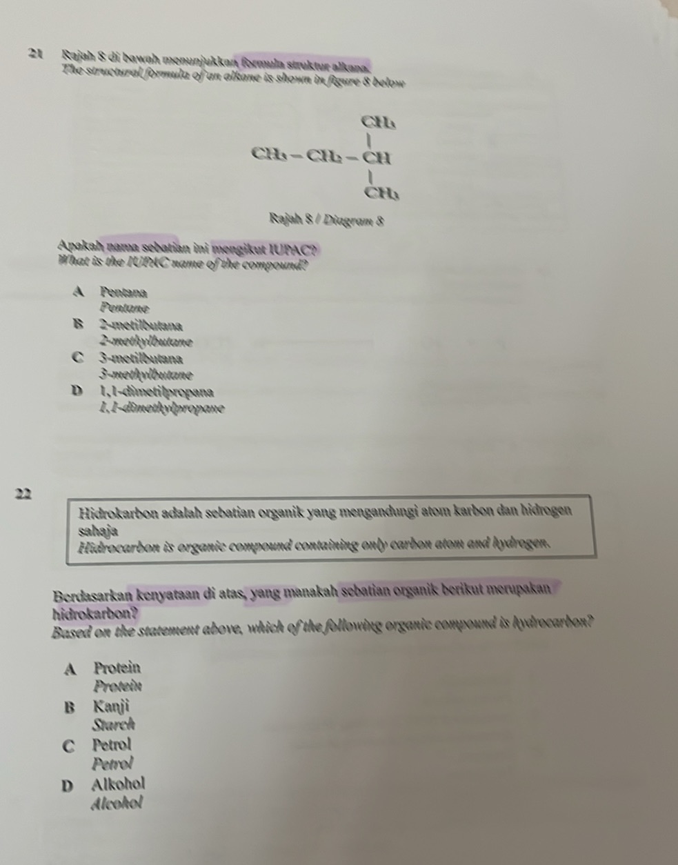 21 Rajah 8 di bawah menunjukkan formula | StudyX