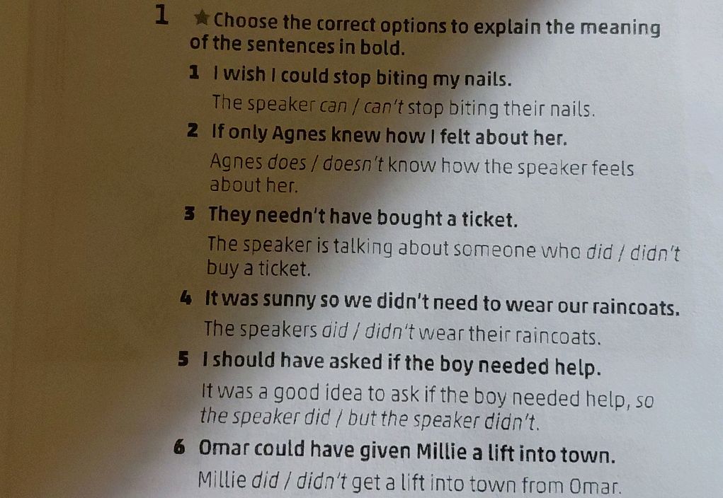 1 ★ Choose the correct options to explain | StudyX