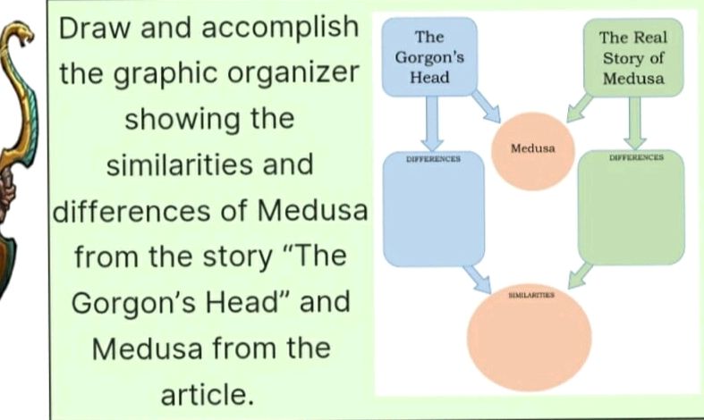 Draw and accomplish the graphic organizer