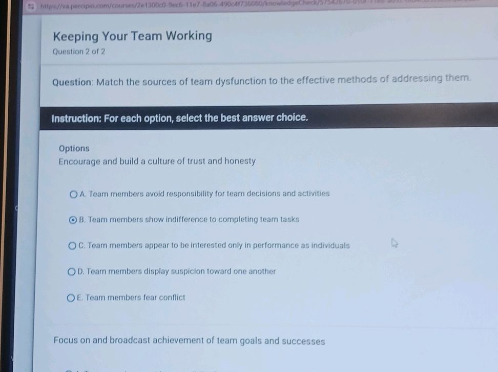 Question: Match the sources of team