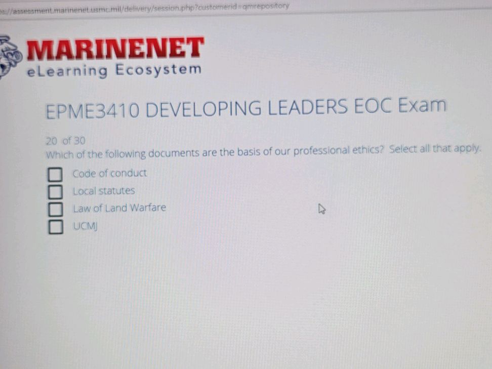 MARINENET eLearning Ecosystem EPME3410