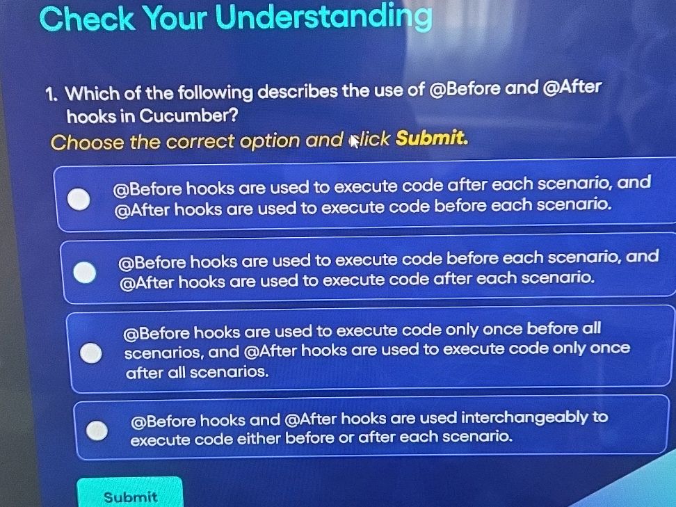 Which of the following describes the use of