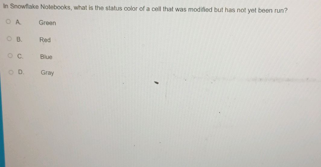 In Snowflake Notebooks, what is the status