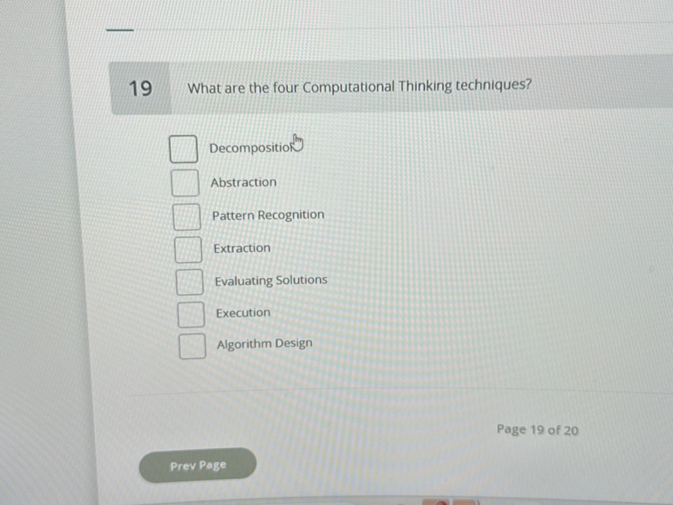19 What are the four Computational Thinking | StudyX
