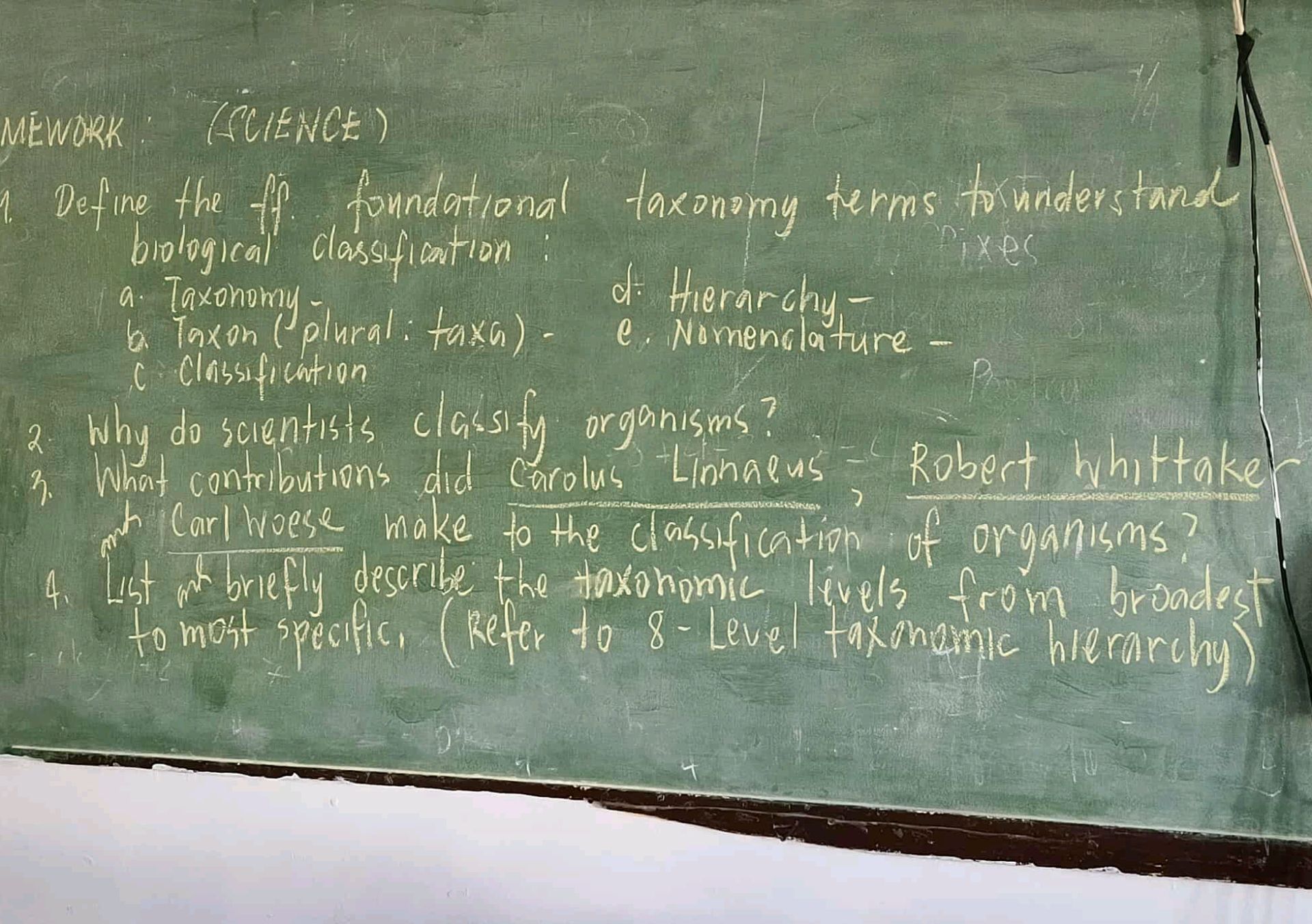 1. Define the ff. foundational taxonomy | StudyX