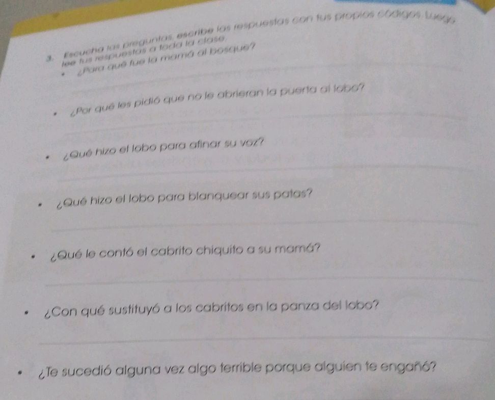 3. Eecuena tes preguntas sective las | StudyX