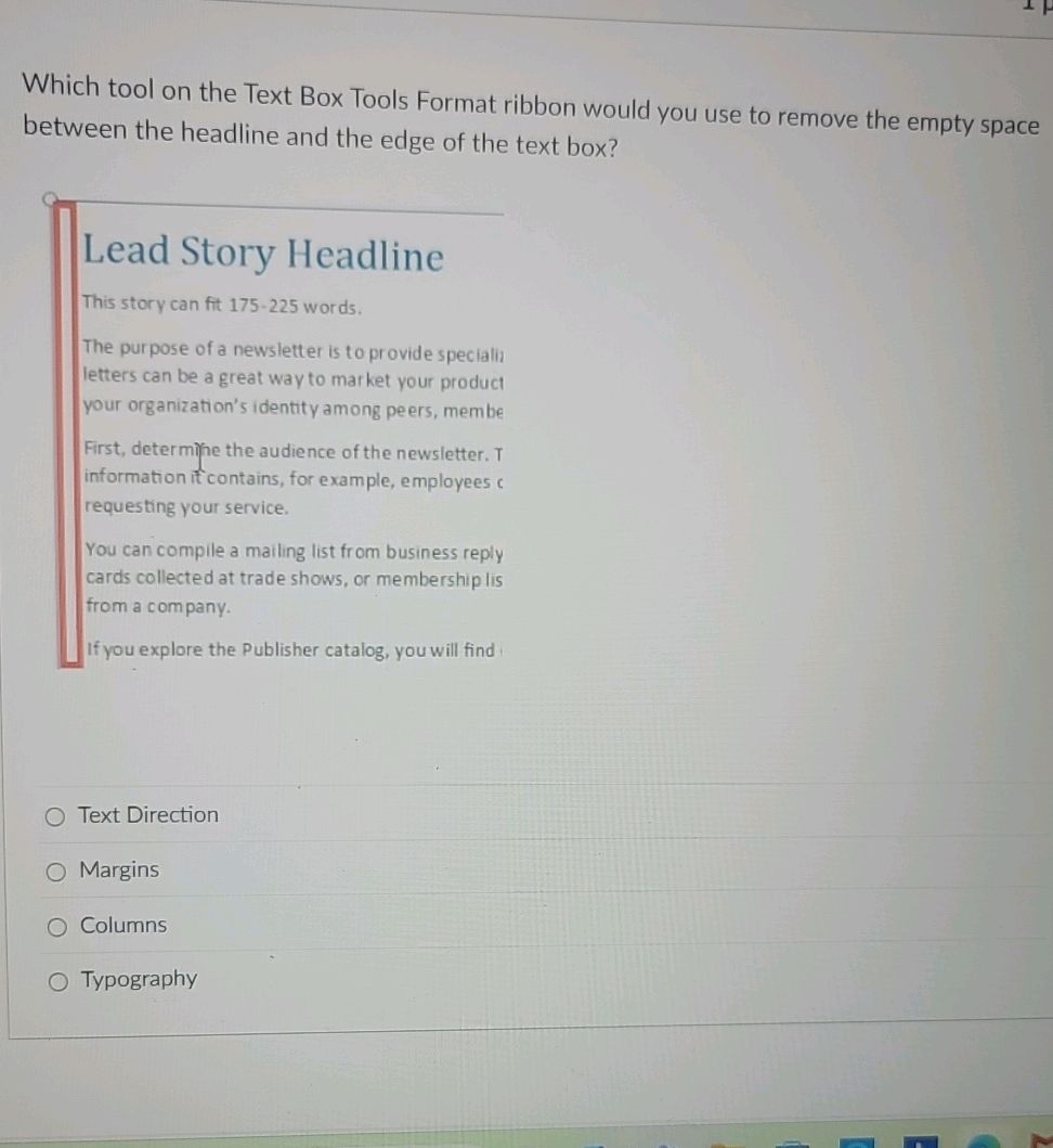 Which tool on the Text Box Tools Format | StudyX