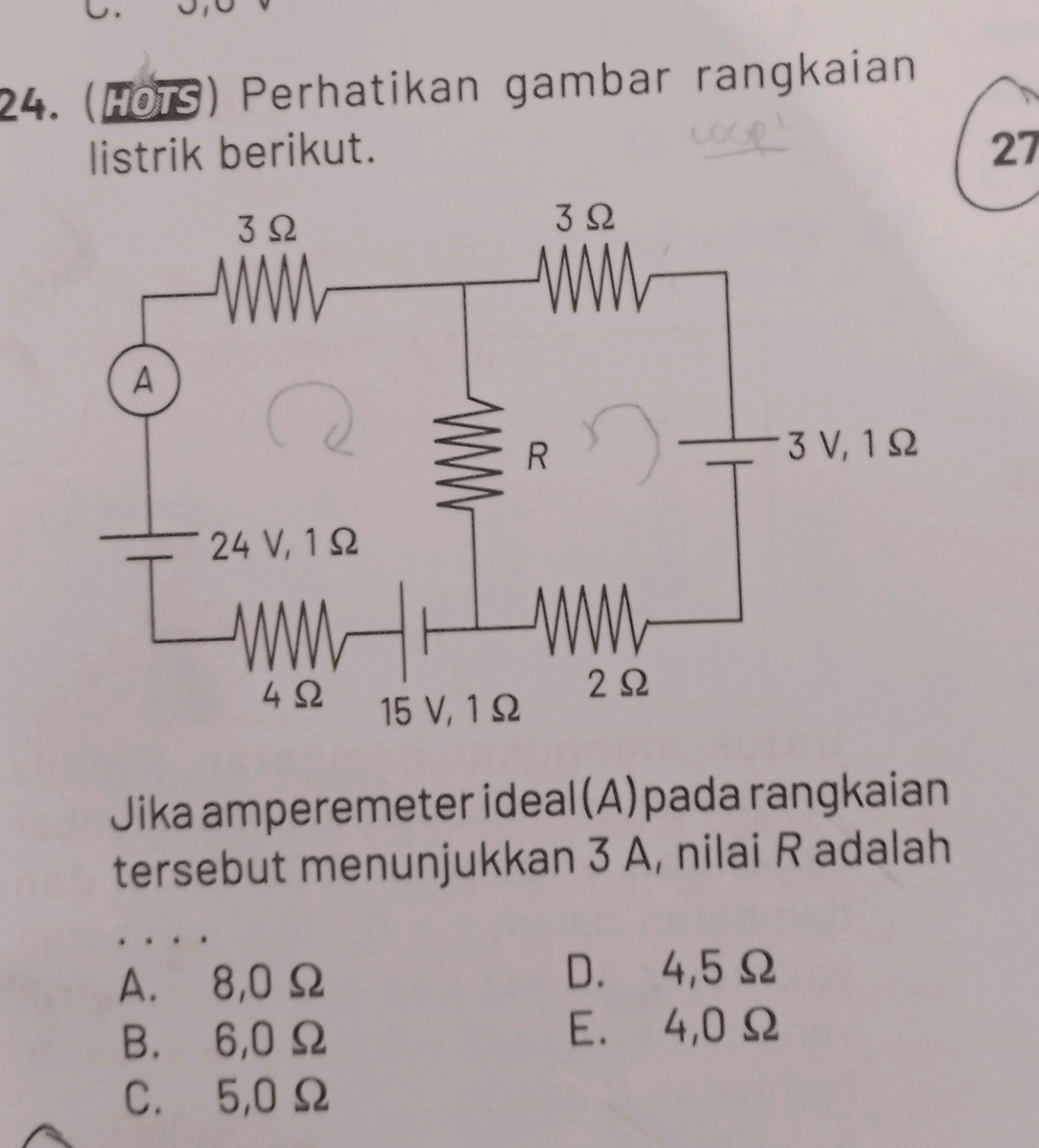 24. (HOTS) Perhatikan gambar rangkaian | StudyX