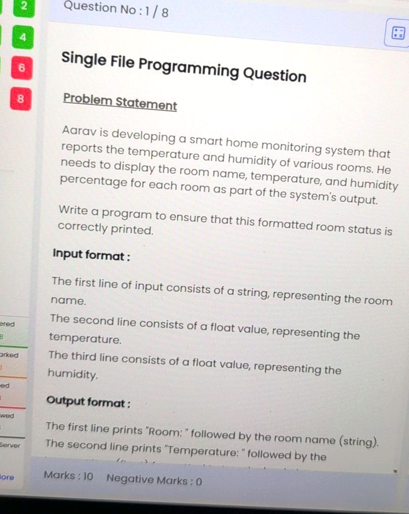 Single File Programming Question Problem | StudyX