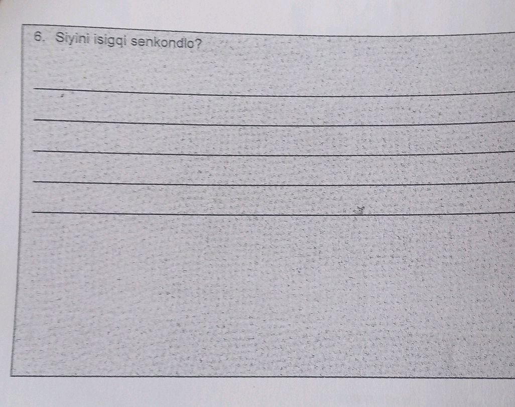 Isigqi senkondlo?