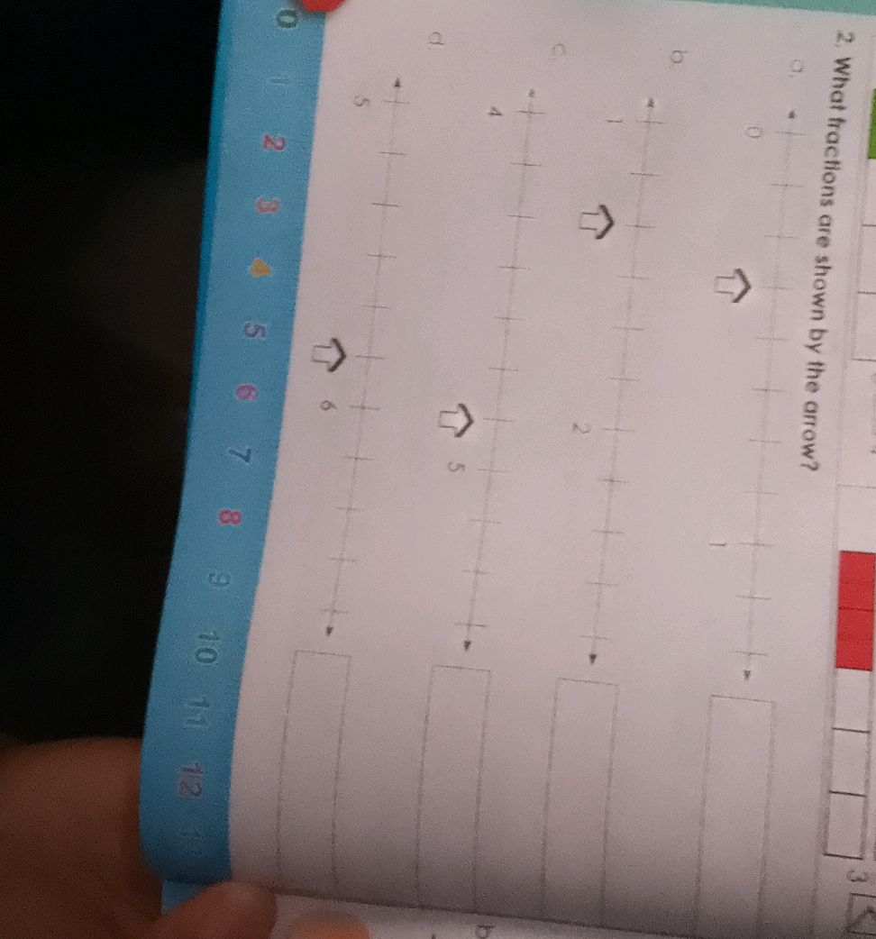 2. What fractions are shown by the arrow? | StudyX