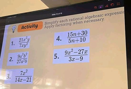 Simplify each rational algebraic expression. | StudyX