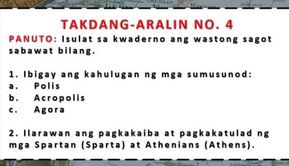 1. Ibigay ang kahulugan ng mga sumusunod: | StudyX