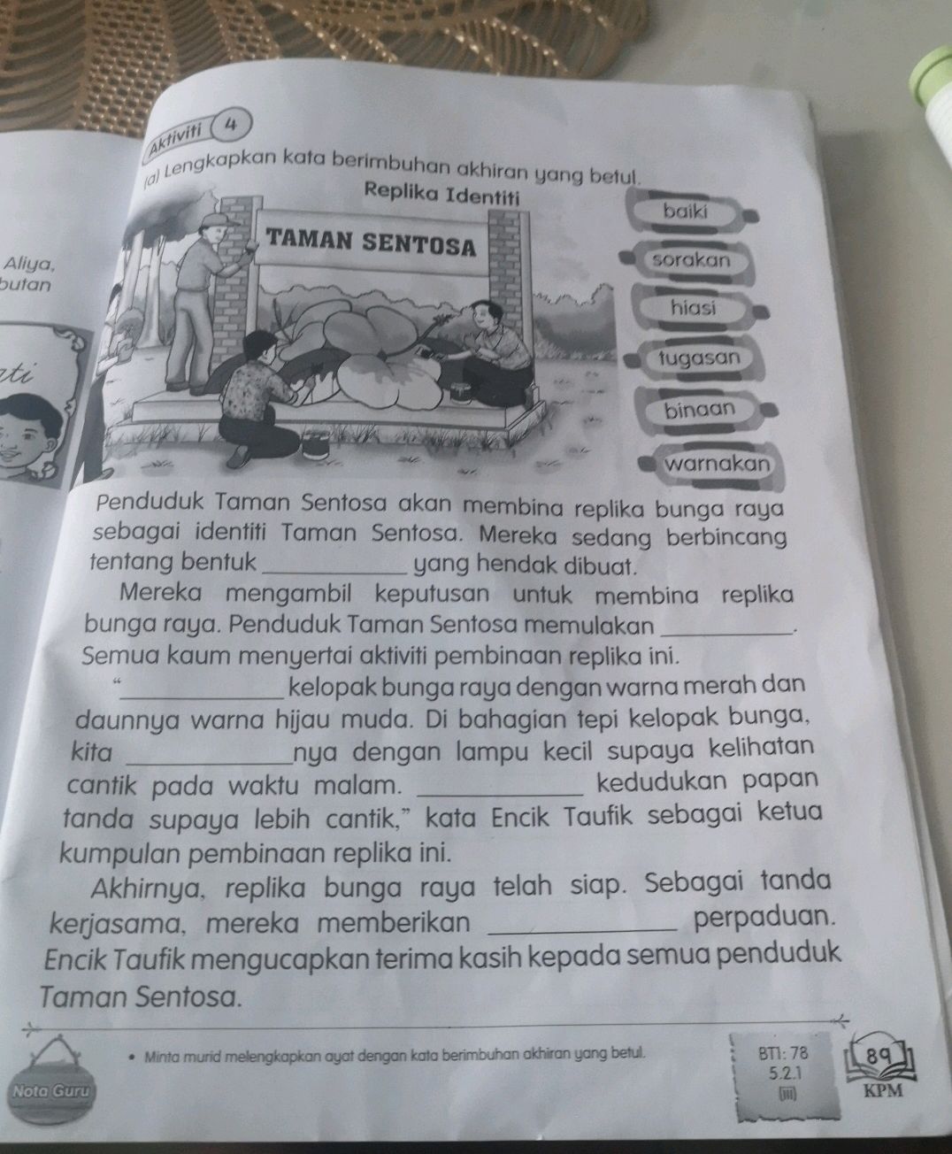 (a) Lengkapkan kata berimbuhan akhiran yang | StudyX
