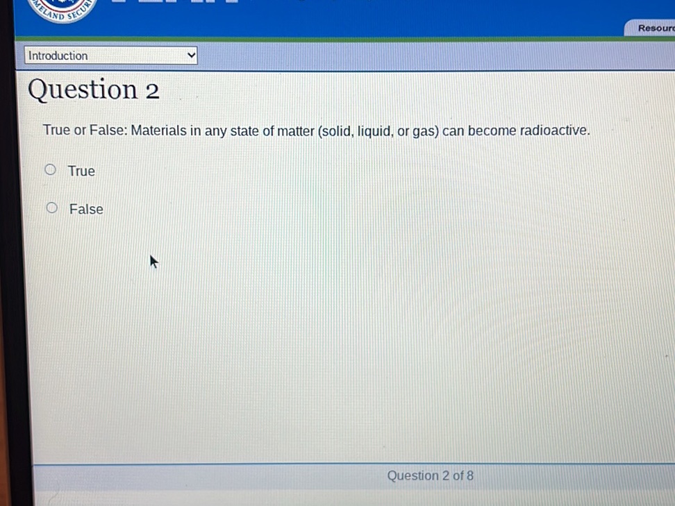 True or False: Materials in any state of | StudyX