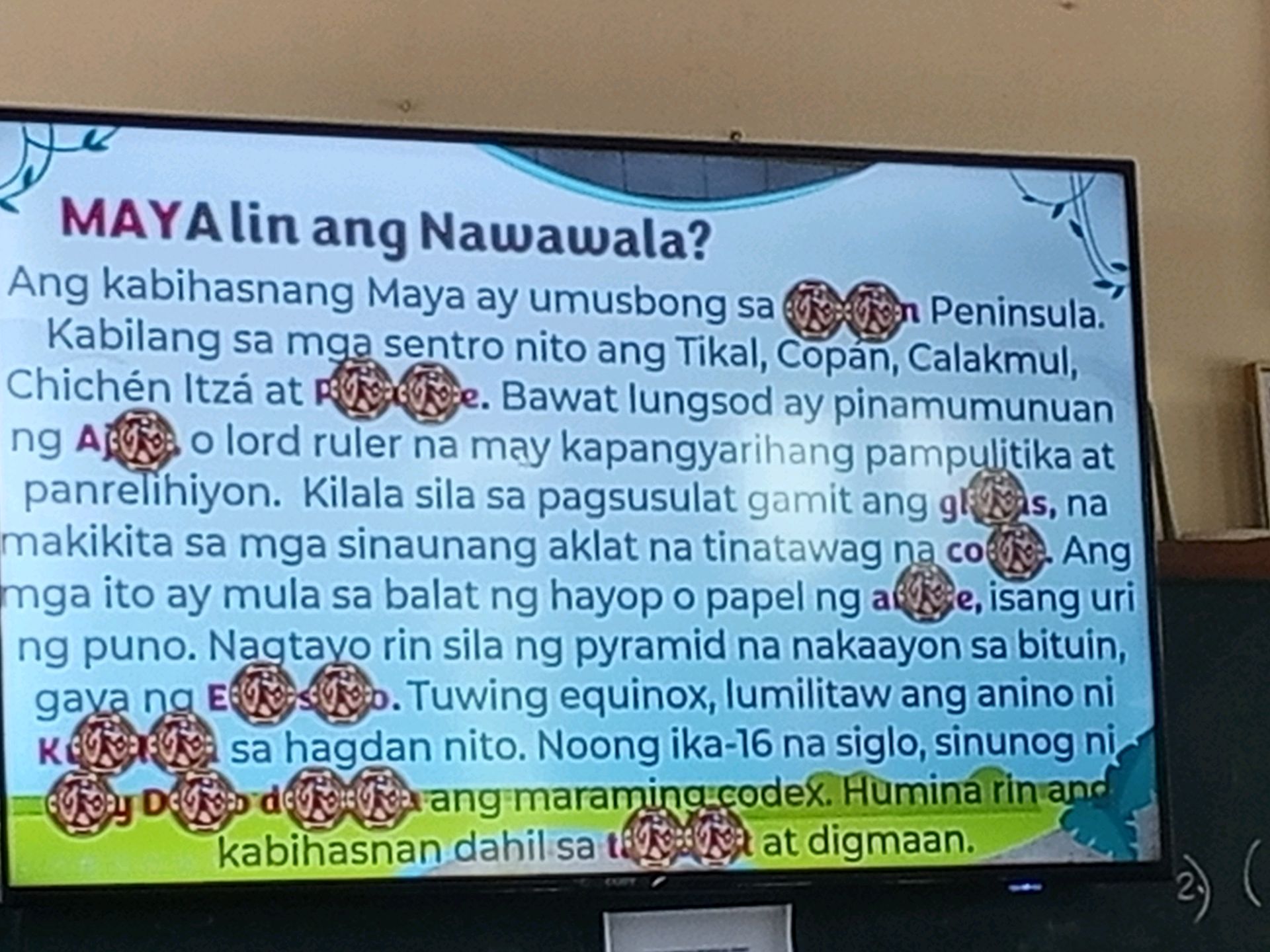 MAYA lin ang Nawawala? Ang kabihasnang Maya | StudyX
