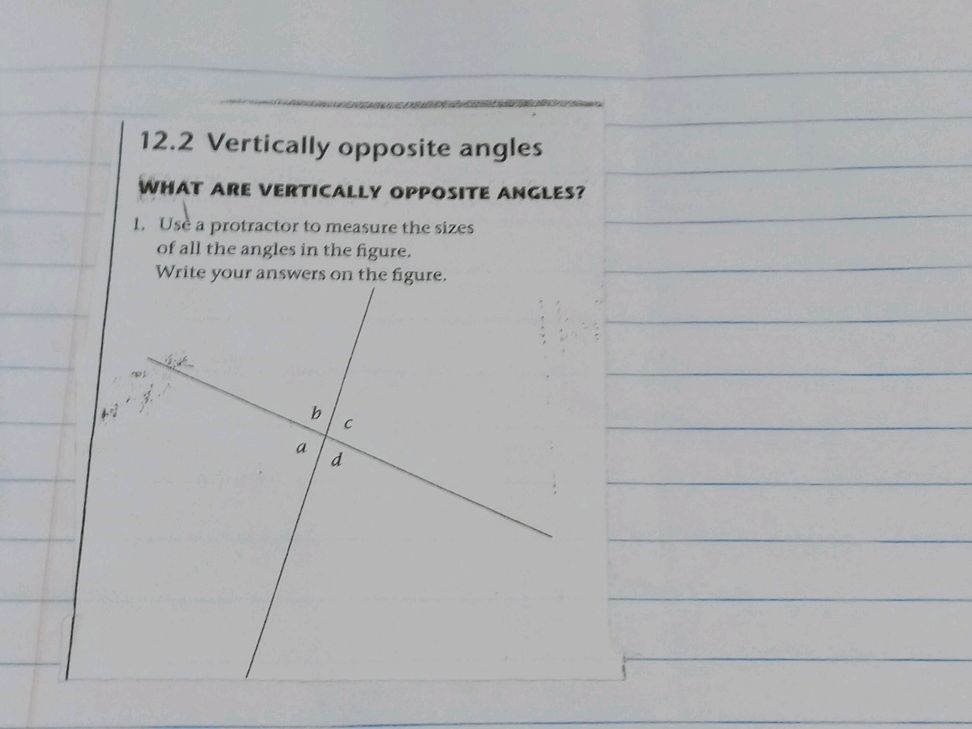 12.2 Vertically opposite angles WHAT ARE | StudyX