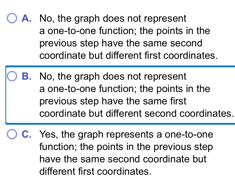 A. No, the graph does not represent a | StudyX
