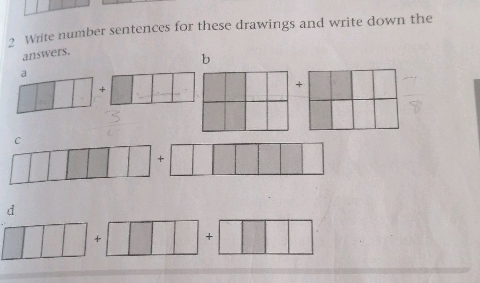 2 Write number sentences for these drawings | StudyX