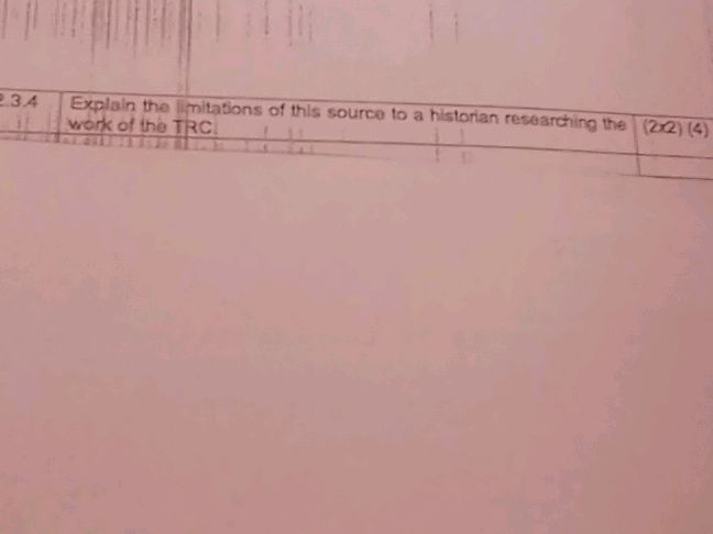 Explain the limitations of this source to a | StudyX