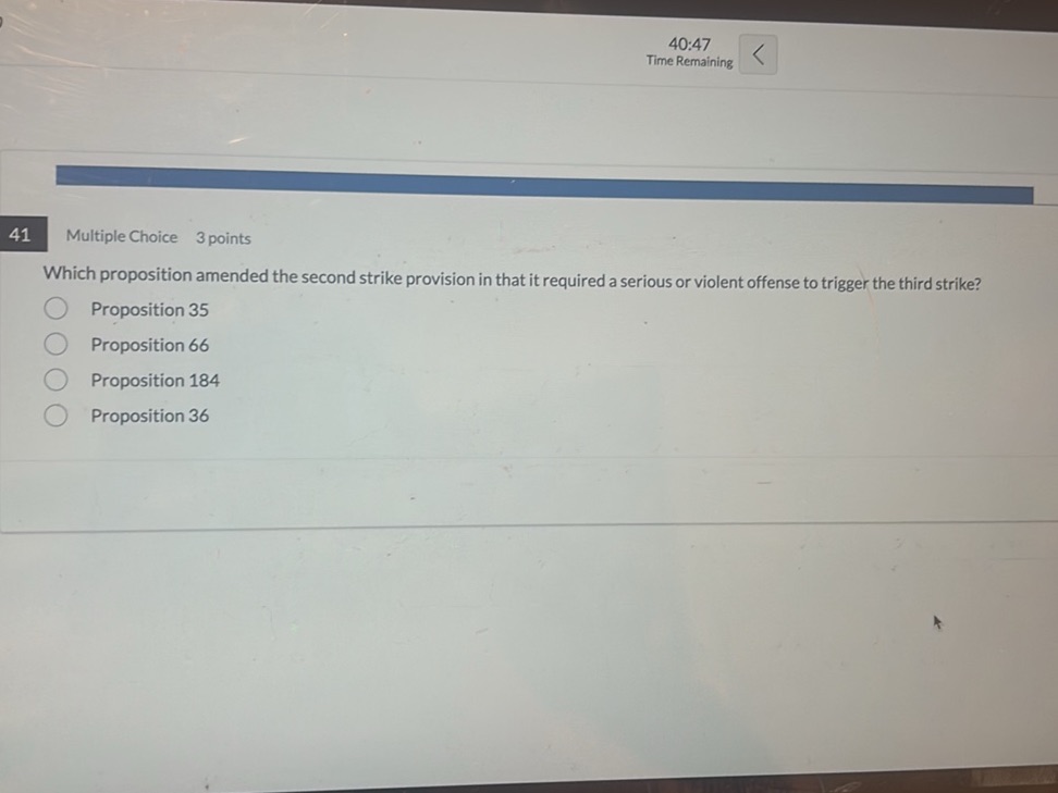 Which proposition amended the second strike