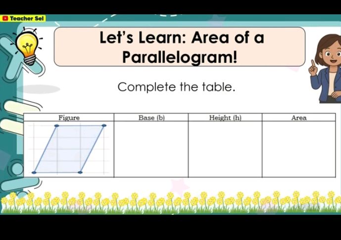 Complete the table. | Figure | Base (b) | | StudyX