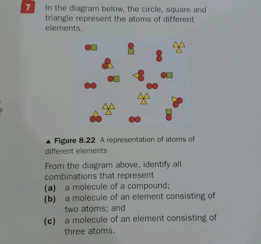 In the diagram below, the circle, square and | StudyX