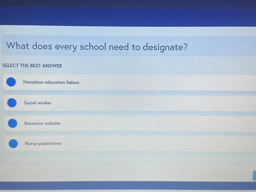 What does every school need to designate?