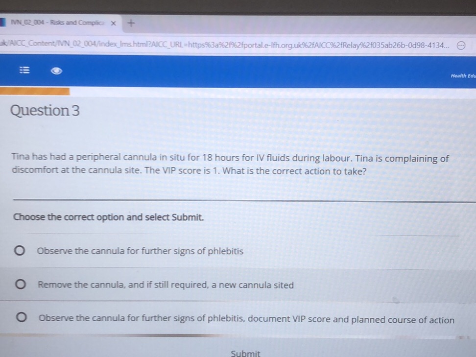 NNLCR2,004 - Rists and Complica: | StudyX