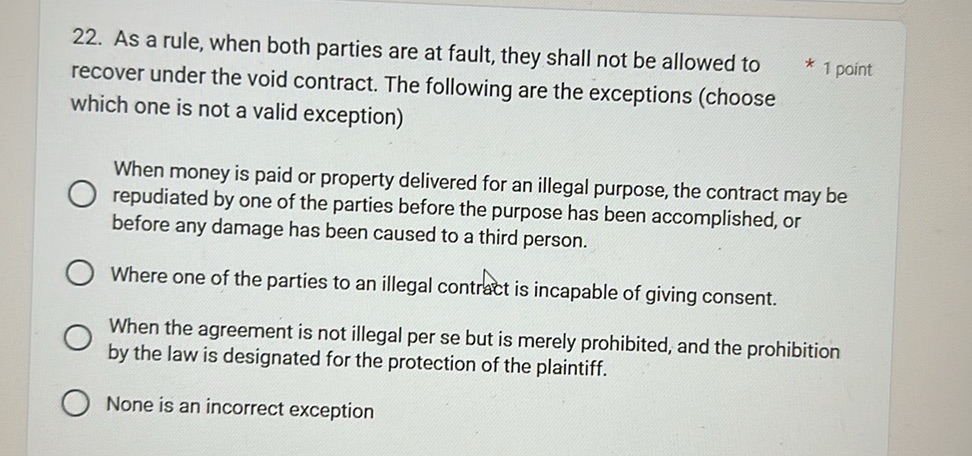 As a rule, when both parties are at fault,