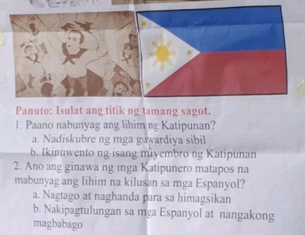 Panuto: Isulat ang titik ng tamang sagot. | StudyX
