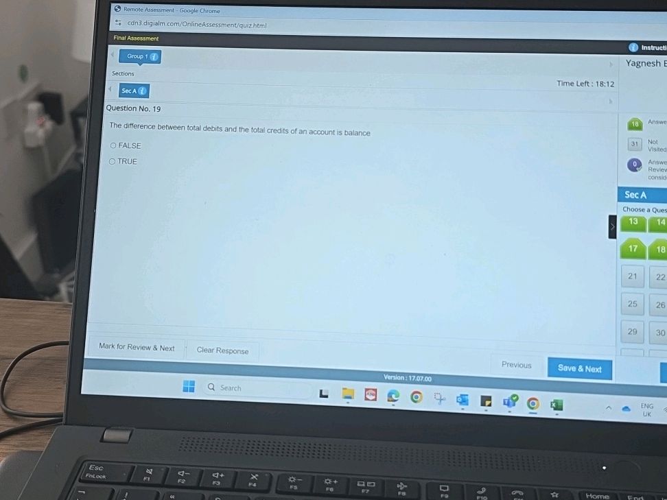 The difference between total debits and the | StudyX