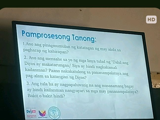 Pamprosesong Tanong: 1. Ano ang | StudyX
