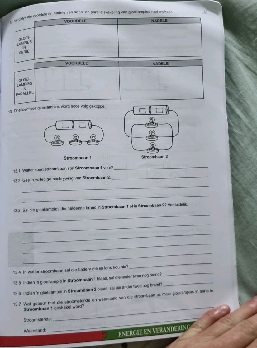 12. Vergelyk die voordele en nadele van | StudyX