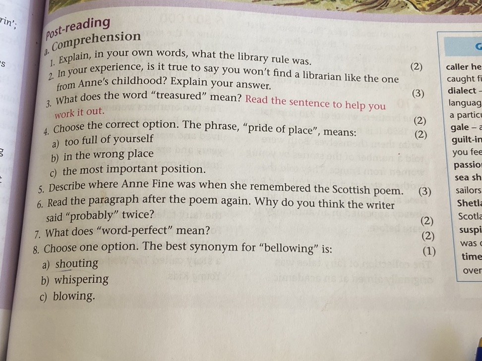 1. Explain, in your own words, what the | StudyX