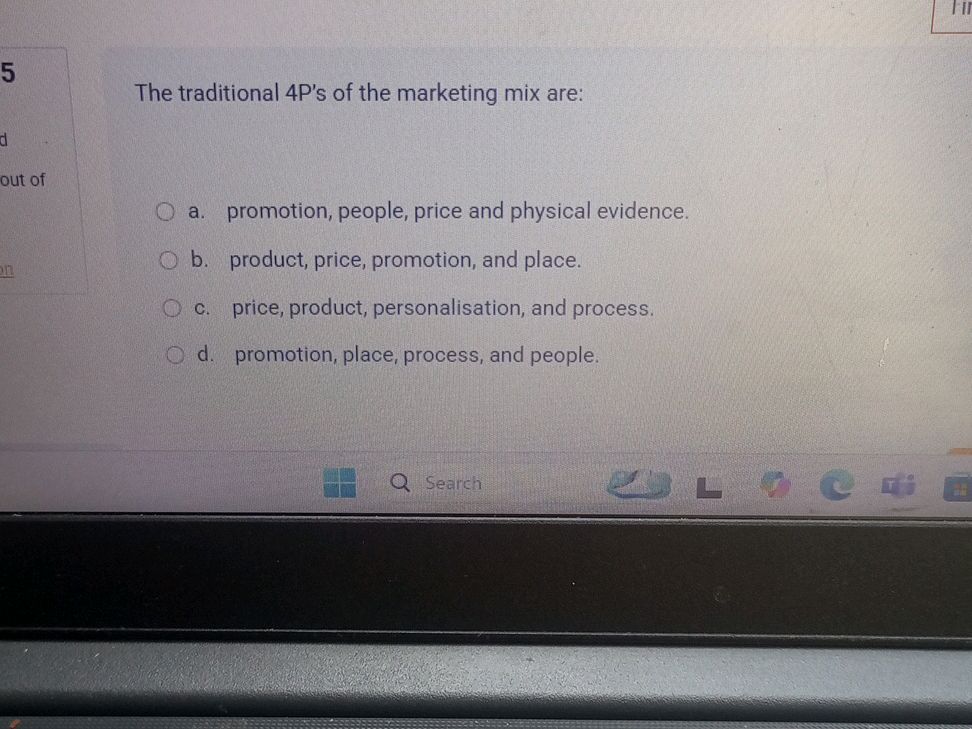 5 The traditional 4P's of the marketing mix | StudyX