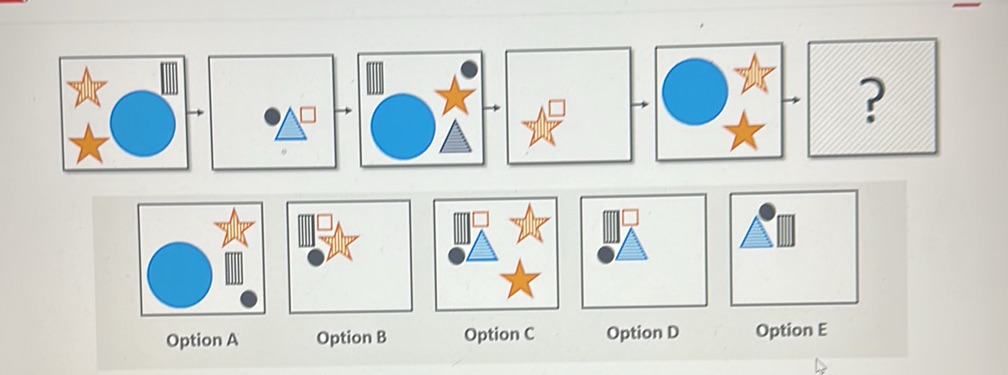 Analyze the pattern and select the correct | StudyX