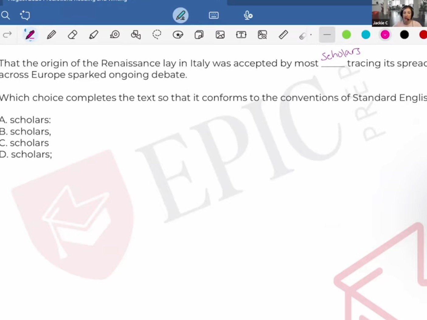 That the origin of the Renaissance lay in | StudyX