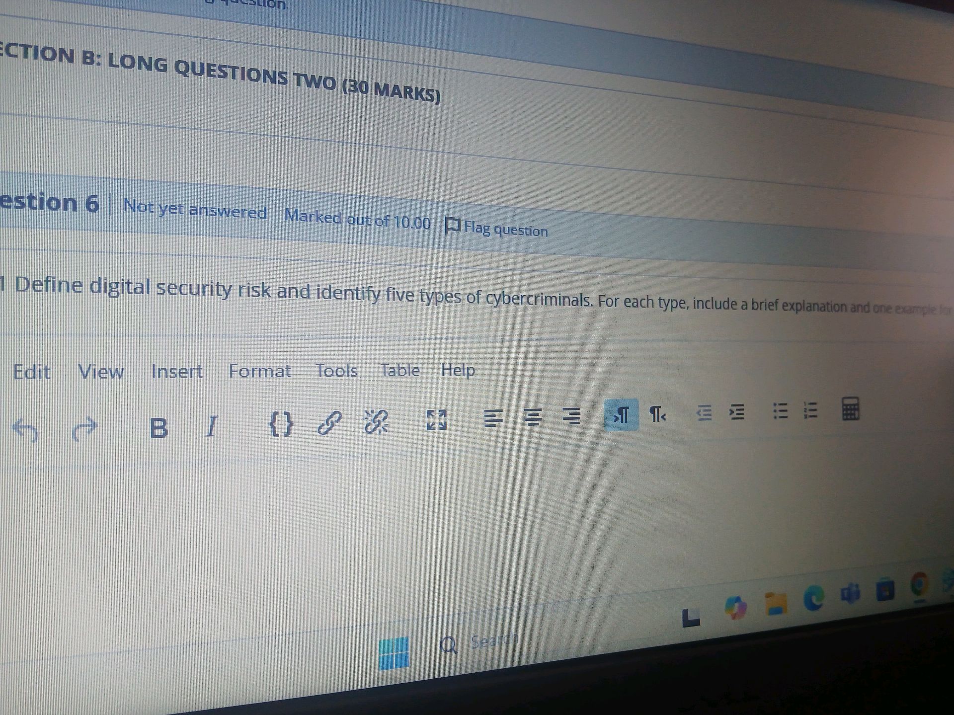 1 Define digital security risk and identify | StudyX