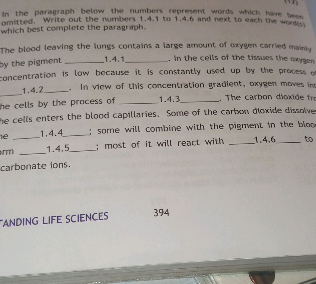 In the paragraph below the numbers represent | StudyX