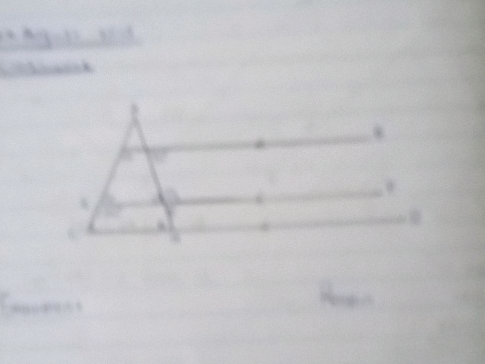 A triangle ABC with points D and E on sides | StudyX